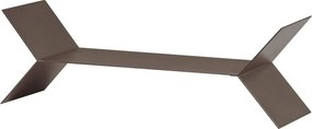 Hnědé kovové police v sadě 3 ks 80 cm Lorin – WOOOD