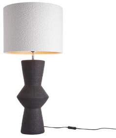 Butlers FREJA Stolní lampa 85 cm - černá/bílá