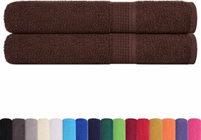 Saunové osušky FROGN 2 ks hnědé 80x200 cm 360 g/m² 136767