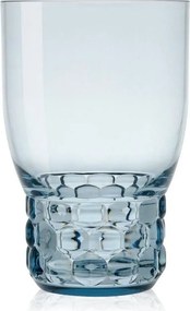Skleněný pohár Jellies 13 cm jasno modrý