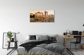 akrylový obraz Řím Roman Forum svítání 100x50 cm