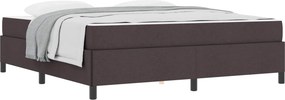 Postel s boxspringem Tmavě hnědá 180 x 200 cm textil 3398881