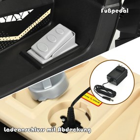 Costway 12 V elektrická dětská čtyřkolka se světlomety mini elektrická čtyřkolka