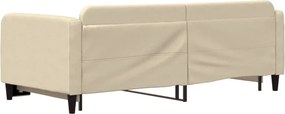 Válenda s přistýlkou krémová 90 x 200 cm textil 3196820