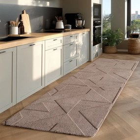 Světle hnědý pratelný běhoun 80x250 cm Pompei 1613 – Ayyildiz Carpets
