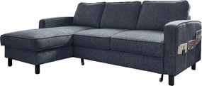 XXXLutz ROHOVÁ SEDAČKA, textil, tmavě modrá MID.YOU - Sedací soupravy - 001454003205