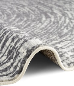 Hanse Home, Kusový koberec Gloria Cavallo 106256 Creme Grey kruh, 120x120 (průměr) kruh, šedá, chodba / předsíň