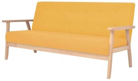 Petromila Trojmístná sedačka, textil, žlutá