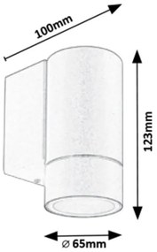 Rabalux 8118 - Venkovní nástěnné svítidlo PHOENIX 1xGU10/10W/230V IP54 šedá