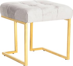 XXXLutz TABURET, kov, textil, 48/48/48 cm - Taburety - 005937046904