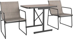 Costway 3 ks. Garden furniture set bistro table with 2 chairs balcony set with 2