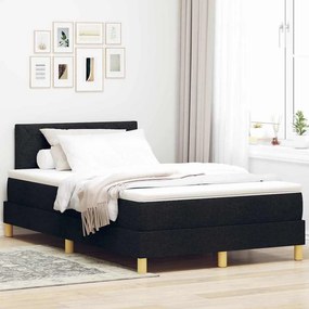 Postel s boxspringem s polštářem Černá 120 x 190 cm textil 3338981