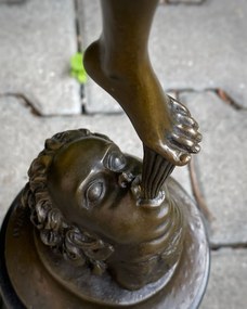 Bronzová soška socha Hermés