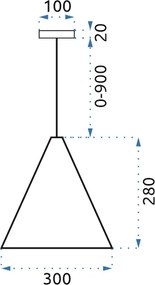 Toolight - Stropní svítidlo černý diamant 1xE27 LH2065, černá, OSW-00465