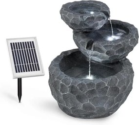 Blumfeldt Murach, solární kaskádová fontána, akumulátorový provoz, 2 kW, solární panel, 3x LED