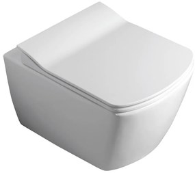Sapho, GLANC závěsná WC mísa, Rimless, 37x51,5 cm, bílá, GC321