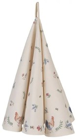Kulatá utěrka Chicken and Rooster – 80 cm