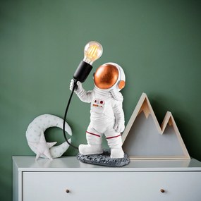 Stolní lampa Astronaut bronzová/bílá