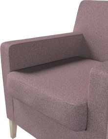 Potah na křeslo IKEA Karlstad barva růžová látka pletený vzor