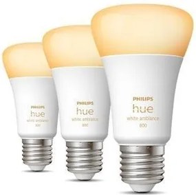 SADA 3x LED Stmívatelná žárovka Philips Hue WHITE A60 E27/6W/230V 2200-6500K