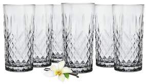 Skleněná nápojová sklenička Water Grey M – 300 ml
