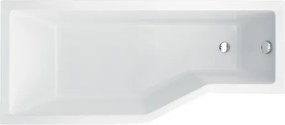 Besco Akrylátová atypická vana INTEGRA 150x75 (170x75) Barva: Bílá, Rozměry (cm): 150x75, Orientace: Levá