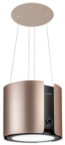 Skyfall Smart, digestoř, 45 cm, ostrůvková, 402 m³/h, LED, nerezová ocel, zlatá