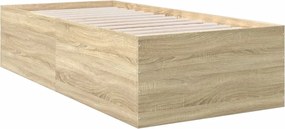 Rám postele dub sonoma 90 x 200 cm kompozitní dřevo 3280967