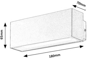 Rabalux 77076 - LED Venkovní nástěnné svítidlo MATARO LED/10W/230V IP54 bílá
