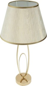 Stolní lampa Mauro Ferretti Fluiko Big, 30x58 cm, zlatá/krémová