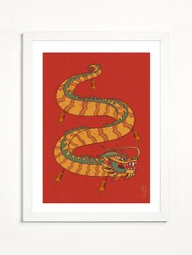 Bao Quyen | Dragon Dance Rám: Černý, Velikost: 60 x 40 cm