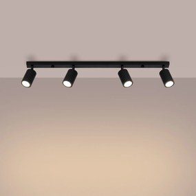Sollux Lighting Stropní svítidlo KARBON 4L černé