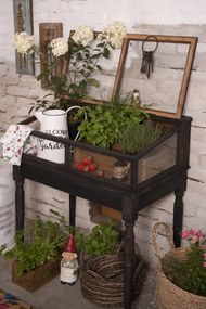 Plechová retro dekorační konev Garden - 49*18*37 cm