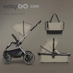 Kombinovaný kočárek EasyGo Giro 2v1 Savana Beige