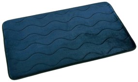 Praktik Koupelnová předložka mikrovlákno SUMBA 23, tmavě modré vlnky, 45x75cm
