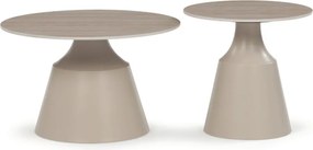 Konferenční stolek 70x70x44cm CT-F4152 TRV, keramika, travertin