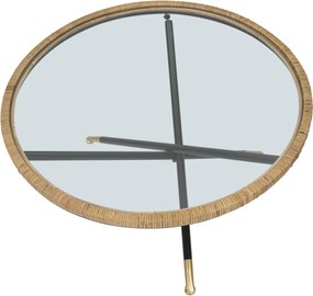 Konferenční stolek Saint Barth 80 cm hnědo-černý