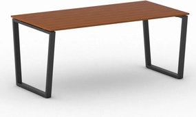 Kancelářský stůl PRIMO IMPRESS, 180x90 cm, černá podnož, třešeň