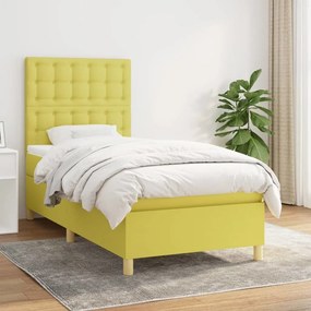 vidaXL Box spring postel s matrací 80 x 200 cm textil [3142611] Barva: tmavě hnědá
