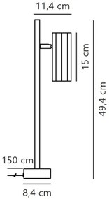 Nordlux - Stolní lampa ALANIS 1xGU10/15W/230V černá