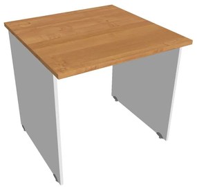 Stůl pracovní rovný 80 cm - Hobis Gate GS 800 Dekor stolové desky: olše, Dekor lamino podnože: bílá