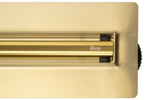 Odtokový žlab REA NEOX SLIM PRO 90 cm, zlatý