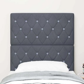 Čelo postele Tmavě šedá 80 cm samet 3337741