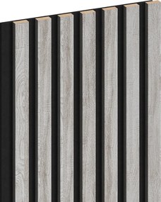 Mexen Lam-F, akustické stěnové lamely 275 × 31,5 cm, filc 6 mm, dub ledový, S105-275317-2812-061