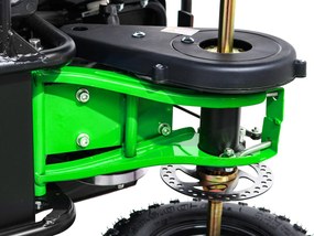 Ramiz Čtyřkolka na baterie E-STAR zelená 35 km/h + motor 1000W + nafukovací kola + nastavení sedadla