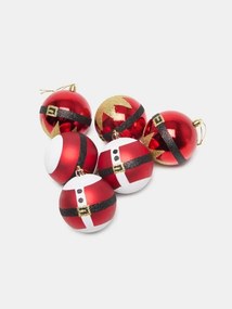 Sinsay - Vánoční ozdoby s motivem obleku Santa Clause - červená