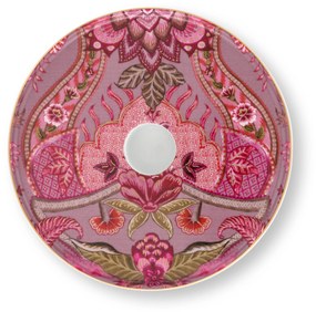 Pip Studio Kyoto Festival svícen 14 cm, růžový (Porcelánový svícen)