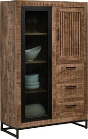 XXXLutz VYSOKÁ KOMODA, mangové dřevo, přírodní barvy, světle hnědá, 90/142/40 cm Carryhome - Vysoké komody - 000377009507