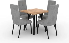 ADRK Furniture Sada stůl s židlemi RODOS 83 SE-ROD-83-L