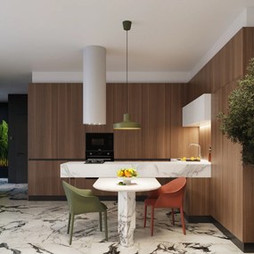 Sollux Lighting Závěsné svítidlo BILO olivově zelené